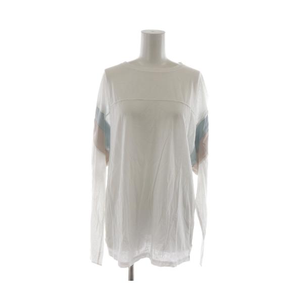 6 ROKU B&amp;Y ロク ビューティーアンドユース COLOR LINE LONG SLEEVE T-SHIRT Tシャツ カットソー 長袖 白 ホワイト 8612-241-0177【ブランド】6 ROKU BEAUTY&amp;...