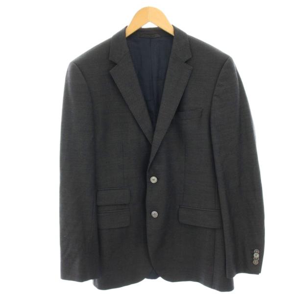 ヒューゴボス HUGO BOSS テーラードジャケット シングル 2B ウール 36R ダークグレー 10166985 /HN メンズ【ブランド】ヒューゴボス HUGO BOSS【表記サイズ】US 36R【実寸サイズ】肩幅：43cm　身幅：...