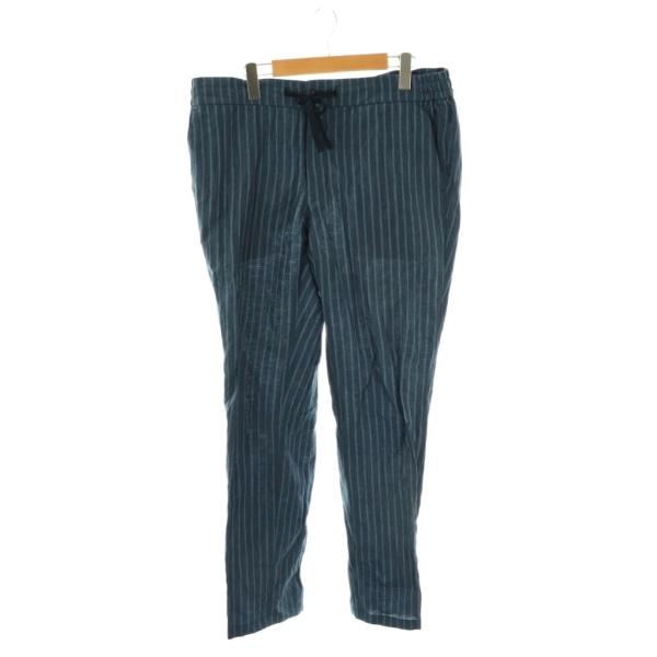 ザ チノ リヴァイブド The Chino Revived パンツ テーパード ストライプ柄 イージーパンツ 88 紺 /HK メンズ【表記サイズ】88【実寸サイズ】ウエスト：92cm　もも幅：30cm　裾幅：19cm　股上：26cm　股下...