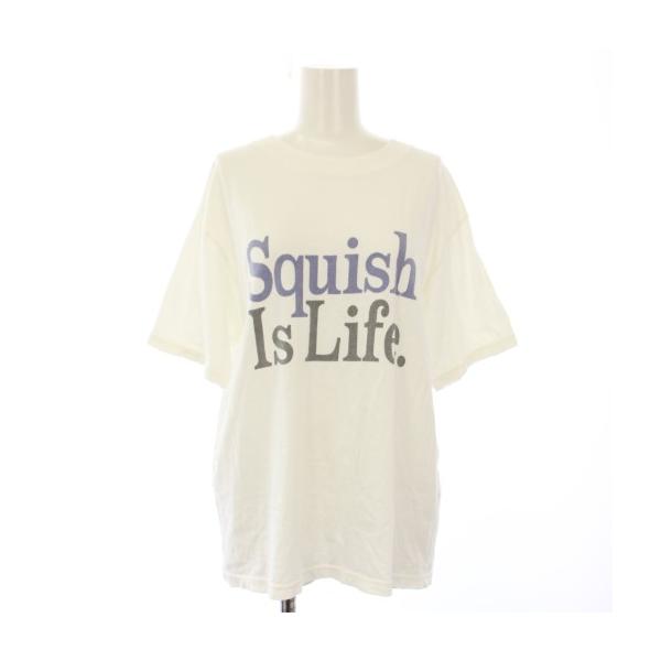 アパルトモン ドゥーズィエムクラス 24SS Tシャツ カットソー Squish is Life プリント 半袖 白 24070500718010 /TK レディース【ブランド】アパルトモン ドゥーズィエムクラス L'Appartement...