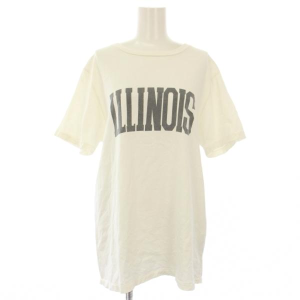 レミレリーフ REMI RELIEF 24SS ILLINOIS  Tシャツ カットソー ダメージ加工 半袖 L 白 /TK レディース【ブランド】レミレリーフ REMI RELIEF【表記サイズ】L【実寸サイズ】肩幅：43cm　身幅：50...