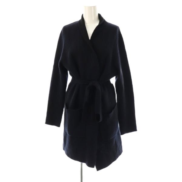 レステラ LESTERA カーディガン ニット 紐付き 40 ブラック /ES レディース【表記サイズ】40【実寸サイズ】肩幅：38cm　身幅：53cm　着丈：83cm　袖丈：60cm　　【素材】毛、ナイロン、アクリル、ポリエステル、ポリウ...