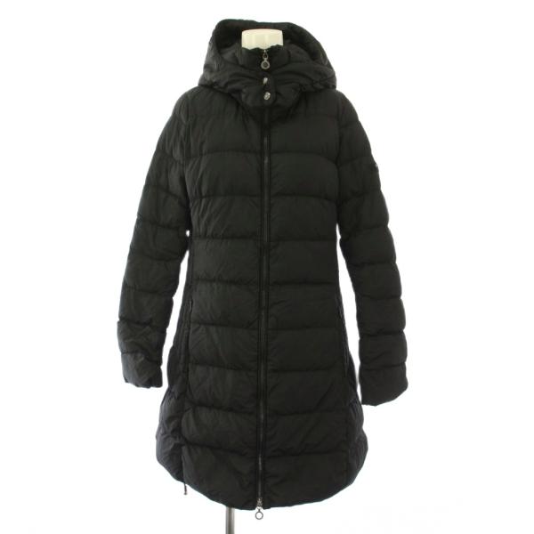 タトラス TATRAS POLITEAMA ダウンコート ナイロン アウター ロング丈 ジップアップ フード ワンカラー 2 黒 ブラック LTA17A4496【ブランド】タトラス TATRAS【表記サイズ】2【実寸サイズ】肩幅：約35.5...