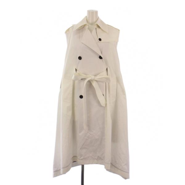 マイラン MYLAN Mantle Trench Coat トレンチコート ロング ウエストベルト ライナー付き F ホワイト MY19AW-C0006 /BM レディース【ブランド】マイラン MYLAN【表記サイズ】F【実寸サイズ】身幅：...