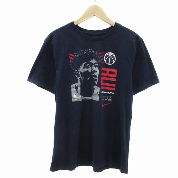 ナイキ NIKE Tシャツ カットソー 半袖 ラウンドネック RUI HACHIMURA 八村塁 ドラフト記念 XL マルチカラー 紺 ネイビー /YS14 メンズ【ブランド】ナイキ NIKE【表記サイズ】XL※実寸サイズをご確認ください。...