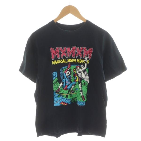 マジカルモッシュミスフィッツ MAGICAL MOSH MISFITS × mxmxm Tシャツ カットソー 半袖 ロゴ プリント M 黒 ブラック /AN32 メンズ【表記サイズ】M【実寸サイズ】肩幅：約45.5cm　身幅：約49cm　着...