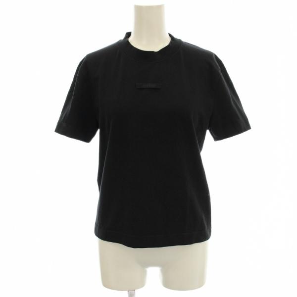 ジャックムス Jacquemus Tシャツ 半袖 ロゴ L 黒 ブラック 241JS133-2031-990 /☆G レディース【表記サイズ】L【実寸サイズ】肩幅：38cm　身幅：44cm　袖丈：18cm　着丈：51cm　　【素材】綿 ポリ...