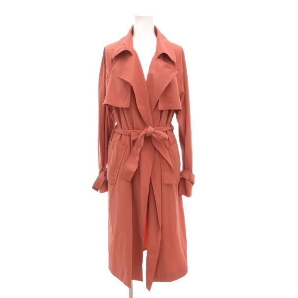 アイシービー iCB トレンチコート 4 ロング丈 リボン ピンク /AE レディース【ブランド】アイシービー iCB【表記サイズ】4【実寸サイズ】身幅：50cm　着丈：106cm　ゆき丈：77cm　　【素材】ポリエステル【色】ピンク　※色...