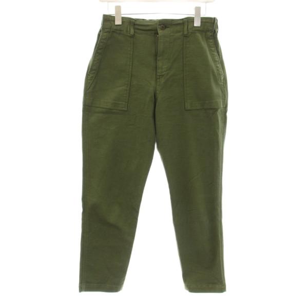 ドミンゴ ISKO レグレット ベイカーパンツ ワークパンツ テーパード アンクル丈 ジップフライ L オリーブグリーン 14-108T【ブランド】ドミンゴ Domingo【表記サイズ】L【実寸サイズ】ウエスト：70cm　もも幅：29cm　...