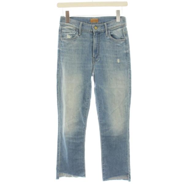 マザー THE INSIDER CROP STEP FRAY デニムパンツ ジーンズ フレア カットオフ ダメージ加工 25 水色 ライトブルー 1157 383【ブランド】マザー mother【表記サイズ】25【実寸サイズ】ウエスト：62...