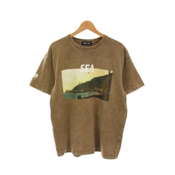 ウィンダンシー La Jolla S/S Tee Tシャツ カットソー 半袖 S 茶色 ブラウン SEAグラフィックプリント ウォッシュ加工【ブランド】ウィンダンシー WIND AND SEA【表記サイズ】S【実寸サイズ】肩幅：53cm　身...