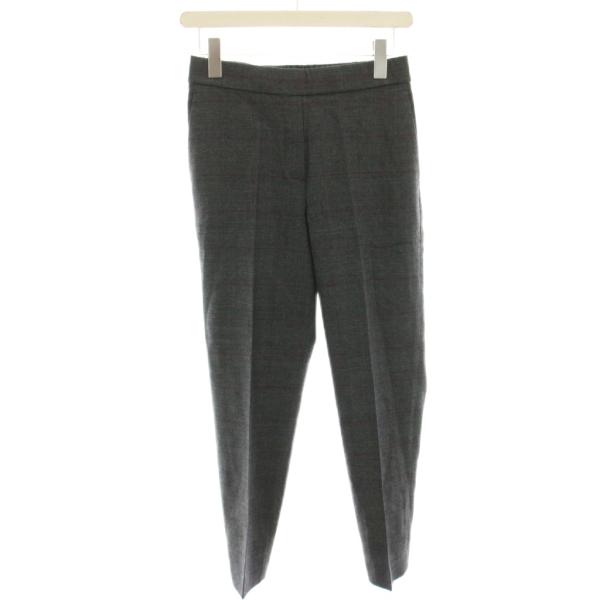 セオリー Theory DARK CURRANT GLENC PULL ON TROUSER テーパードパンツ スラックス チェック ウール スリム 00 グレー【ブランド】セオリー Theory【表記サイズ】00【実寸サイズ】ウエスト：6...