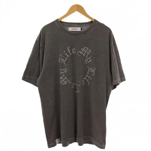 フォーティーパーセント FORTY PERCENTS Tシャツ カットソー 半袖 クルーネック ロゴ L グレー /BM メンズ【ブランド】フォーティーパーセント FORTY PERCENTS【表記サイズ】L【実寸サイズ】肩幅：55cm　身...