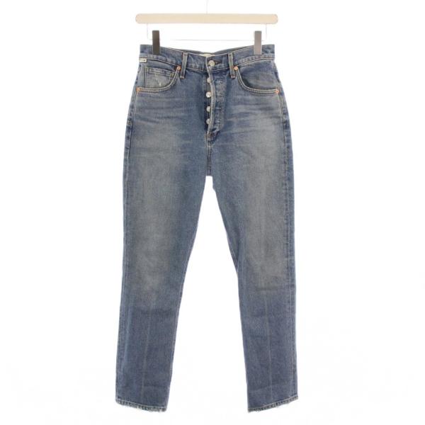 シチズン オブ ヒューマニティー JOLENE デニムパンツ ジーンズ ボタンフライ ダメージ加工 ロゴパッチ レザーパッチ 牛革 25 水色【ブランド】シチズン オブ ヒューマニティー CITIZENS OF HUMANITY【表記サイズ...
