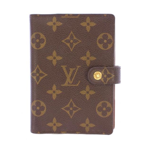 ルイヴィトン LOUIS VUITTON モノグラム アジェンダPM キャンバス 文房具 手帳 メモ帳 二つ折り コンパクト ロゴ 総柄 茶 R20005【ブランド】ルイヴィトン LOUIS VUITTON【実寸サイズ】ヨコ：約10cm　タ...