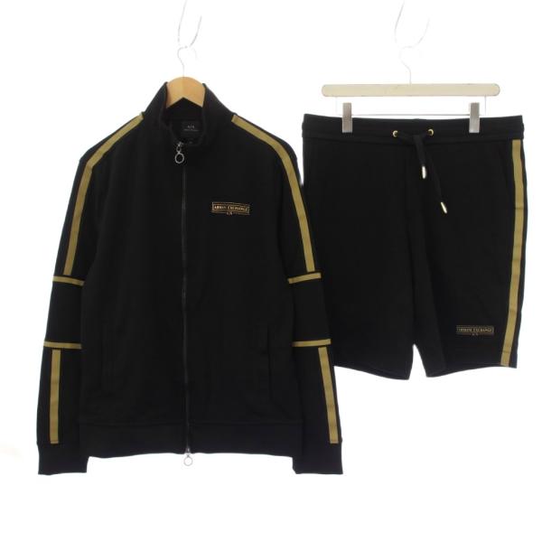 アルマーニエクスチェンジ A/X ARMANI EXCHANGE セットアップ ジャージ ジャケット ショートパンツ M 黒 /JP メンズ【ブランド】アルマーニエクスチェンジ A/X ARMANI EXCHANGE【表記サイズ】M【実寸サ...