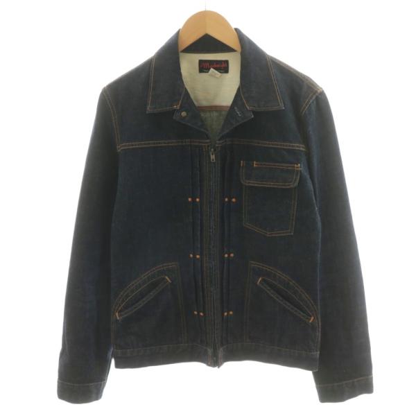 マックナイト MACKNIGHT デニムジャケット ジージャン Gジャン M 紺 ネイビー /AN16 メンズ【ブランド】マックナイト MACKNIGHT【表記サイズ】M【実寸サイズ】肩幅：約43.5cm　身幅：約47cm　着丈：約62cm...