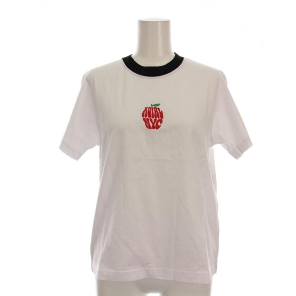 エックスガール x-girl APPLE EMBR SS CROPPE Tシャツ カットソー 半袖 2 白 ホワイト ロゴ アップル刺繍 05191122 /YM レディース【ブランド】エックスガール x-girl【表記サイズ】2【実寸サイ...