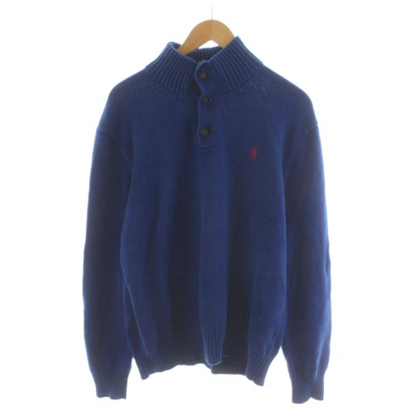 ポロ ラルフローレン POLO RALPH LAUREN ポニー ニット セーター 長袖 ロゴ 刺繍 L 青 ブルー /AN9 メンズ【ブランド】ポロ ラルフローレン POLO RALPH LAUREN【表記サイズ】L【実寸サイズ】肩幅：約...