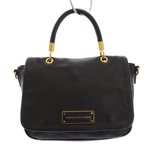 マークバイマークジェイコブス MARC by MARC JACOBS ハンドバッグ レザー 黒 ブラック /YM レディース【ブランド】マークバイマークジェイコブス MARC by MARC JACOBS【表記サイズ】-実寸サイズをご参考下...