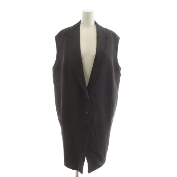 スタニングルアー STUNNING LURE ベスト ジレ テーラードジャケット ノースリーブ 1 黒 ブラック ロング丈 16A114-015 /RR レディース【ブランド】スタニングルアー STUNNING LURE【表記サイズ】1【実...