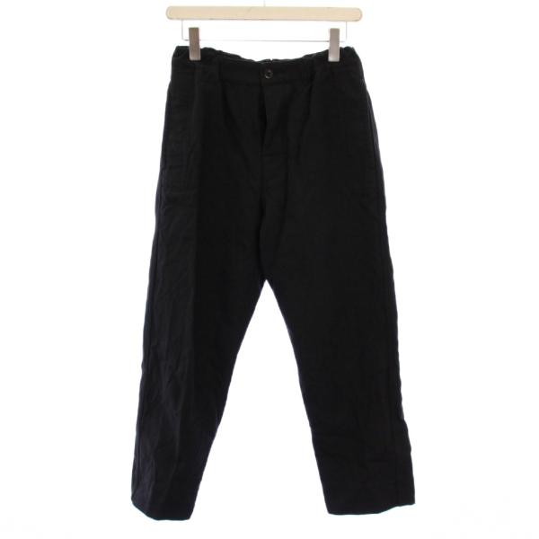 マーガレットハウエル MHL. 22AW WOOL COTTON DRILL イージーパンツ ボタンフライ ウール 0 黒 595-2240508 /BM レディース【ブランド】マーガレットハウエル MHL.【表記サイズ】0【実寸サイズ】ウ...