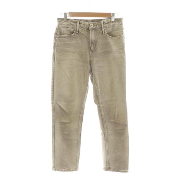 アッパーハイツ upper hights THE NINETY'S SEPIA コットンストレッチデニム ミッドライズ テーパード ジーンズ パンツ 23 グレージュ【ブランド】アッパーハイツ upper hights【表記サイズ】23【実...