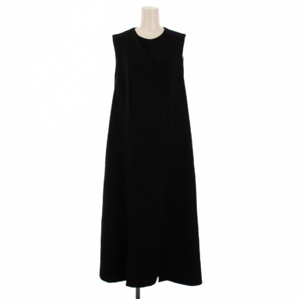 エンフォルド ENFOLD ワンピース ロング ノースリーブ クルーネック 36 黒 300EA233-1400 /BM レディース【ブランド】エンフォルド ENFOLD【表記サイズ】36【実寸サイズ】身幅：50cm　着丈：120cm　　【...