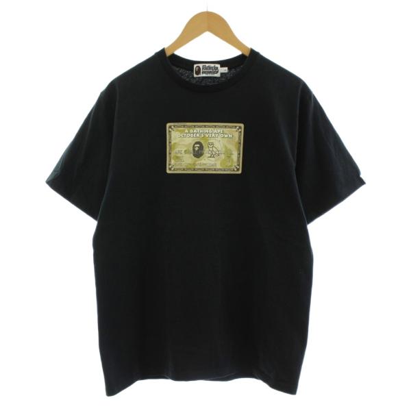 アベイシングエイプ OCTOBER'S VERY OWN OVO Tシャツ カットソー 半袖 クルーネック プリント L 黒 ブラック 001TEH731917C【ブランド】アベイシングエイプ A BATHING APE【表記サイズ】L【実...