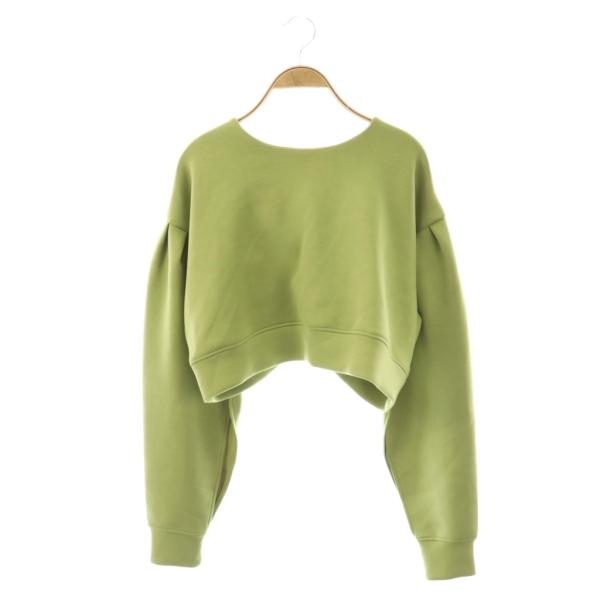 エイミーイストワール eimy istoire スウェットカットソー 長袖 F ライトグリーン /DO レディース【ブランド】エイミーイストワール eimy istoire【表記サイズ】F【実寸サイズ】肩幅：約55cm　身幅：約55cm　着...