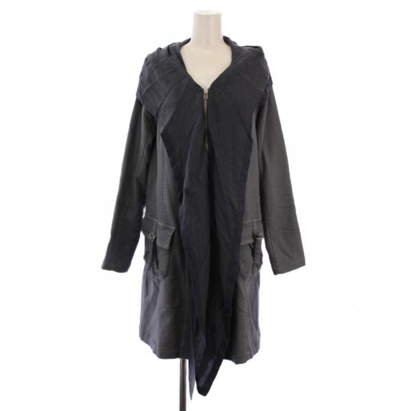 センソユニコ Senso unico Dw2R フードコート ロング ジップアップ 38 グレー /BM レディース【ブランド】センソユニコ Senso unico【表記サイズ】38【実寸サイズ】肩幅：40cm　身幅：50cm　着丈：86....