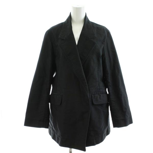 カオス CHAOS チェスターコート ミドル丈 コットン アウター F 黒 ブラック CH207013ER /AN42 レディース【ブランド】カオス CHAOS【表記サイズ】F【実寸サイズ】肩幅：約40.5cm　身幅：約53cm　着丈：約7...