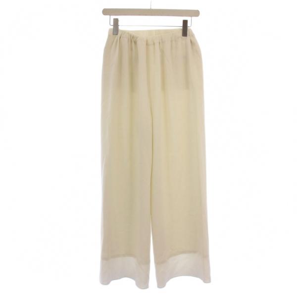 チエコプラス CHIEKO+ ワイドパンツ 36 ホワイト CH24SS-PT02 /BM レディース【表記サイズ】36【実寸サイズ】ウエスト：60cm　もも幅：32cm　裾幅：30cm　股上：34cm　股下：65.5cm　　【素材】表地 ...