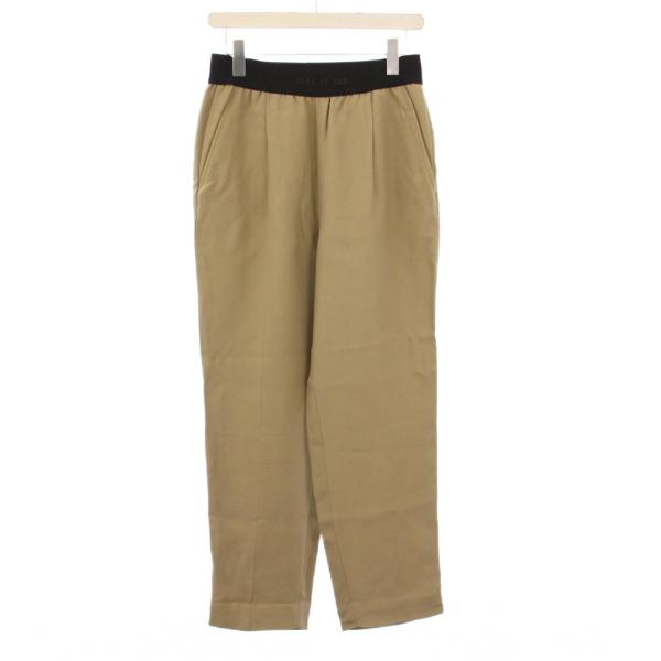 フィアオブゴッド Fear of God 7th COLLECTION スラックスパンツ イージー タック ウエストゴム ストレッチ バイカラー S ベージュ 黒【ブランド】フィアオブゴッド Fear of God【表記サイズ】S【実寸サイ...