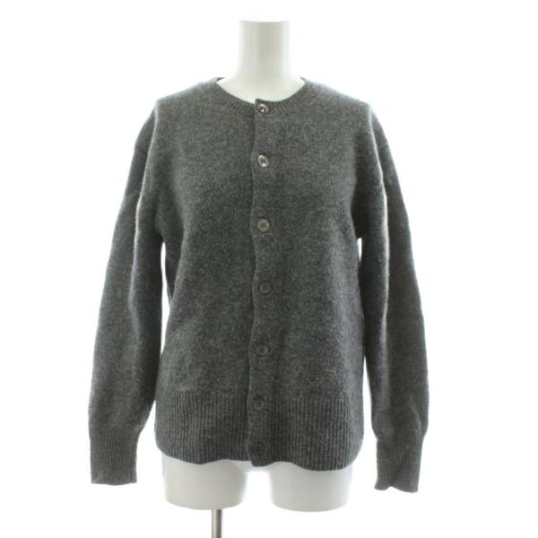 ミラオーウェン Mila Owen 24SS ニットカーディガン 長袖 クルーネック ウール 0 グレー 09WND241915 /KU レディース【ブランド】ミラオーウェン Mila Owen【表記サイズ】0【実寸サイズ】肩幅：43cm　...