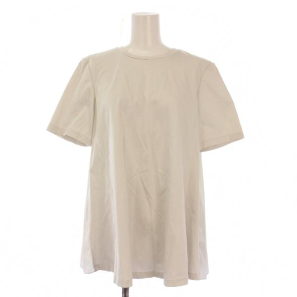 セオリーリュクス theory luxe 24SS BASALT CASLEY 異素材コンボ Tトップス Tシャツ カットソー 半袖 クルーネック 切替 ライトグレー【ブランド】セオリーリュクス theory luxe【表記サイズ】38【実...