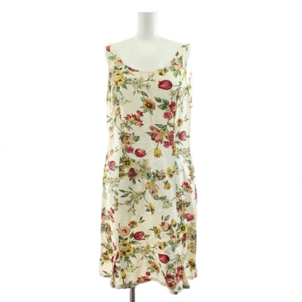 マックス&amp;コー MAX&amp;CO. active ワンピース ひざ丈 ノースリーブ 花柄 プリント 44 ベージュ マルチカラー /KU レディース【ブランド】マックス&amp;コー MAX&amp;CO.【表記サイズ】44【実...