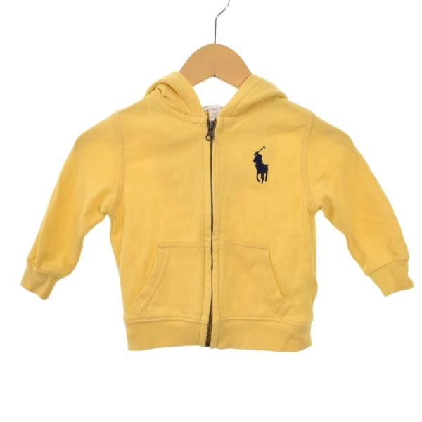 ラルフローレン RALPH LAUREN パーカー フーディー ジップアップ ベビー服 90 黄 イエロー ■FF キッズ【ブランド】ラルフローレン RALPH LAUREN【表記サイズ】24M 90【実寸サイズ】肩幅：28cm　身幅：31...