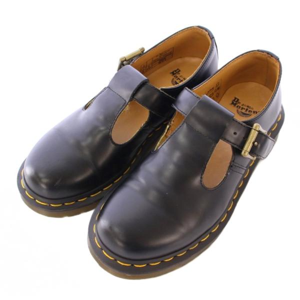 ドクターマーチン DR.MARTENS POLLEY ポリー Tバーシューズ ローカット 厚底 レザー UK3 黒 ブラック 14852001 /BB レディース【ブランド】ドクターマーチン DR.MARTENS【表記サイズ】UK3（日本サ...