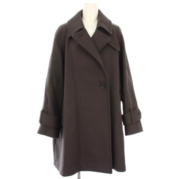 ドレステリア DRESSTERIOR Bellandi Aラインショートダブルコート アウター 34 茶 085-99010 /TK レディース【ブランド】ドレステリア DRESSTERIOR【表記サイズ】34【実寸サイズ】身幅：55cm　...