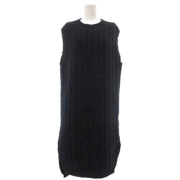 ニアーニッポン near.nippon ニットワンピース ノースリーブ ひざ丈 紺 ネイビー /YJ レディース【ブランド】ニアーニッポン near.nippon【表記サイズ】サイズ表記なし(実寸サイズをご参考ください。)【実寸サイズ】身幅...