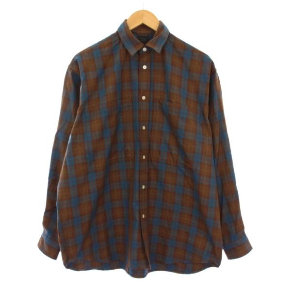 ダイワ ピアサーティナイン DAIWA PIER39 TECH FLANNEL WORKER'S SHIRTS フランネルワークシャツ 長袖 チェック S 茶 青 BE-88021W /KH メンズ【ブランド】ダイワ ピアサーティナイン D...