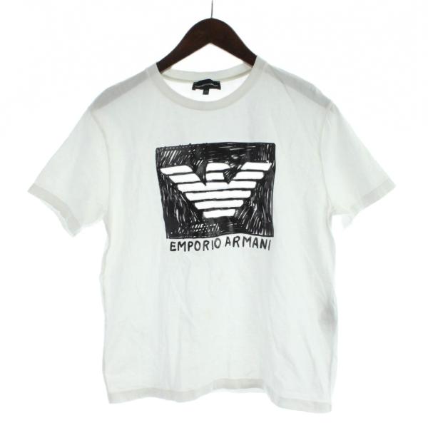 エンポリオアルマーニ EMPORIO ARMANI Tシャツ ロゴプリント 154CM 白 ホワイト /AP キッズ【ブランド】エンポリオアルマーニ EMPORIO ARMANI【表記サイズ】154CM【実寸サイズ】肩幅：約41.5cm　身...