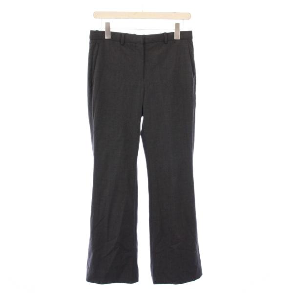 セオリー TRACEABLE WOOL DEMITRIA 4J フレアパンツ スラックス ジップフライ ストレッチ ワンカラー 無地 ウール 2 ダークグレー【ブランド】セオリー Theory【表記サイズ】2【実寸サイズ】ウエスト：74cm...