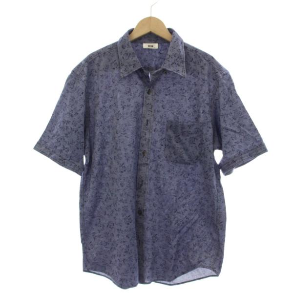 ジョセフアブード JOSEPH ABBOUD シャンブレープリントジャージシャツ 半袖 LL ブルー 青 総柄 吸水速乾 /JP メンズ【ブランド】ジョセフアブード JOSEPH ABBOUD【表記サイズ】LL【実寸サイズ】肩幅：約56cm...