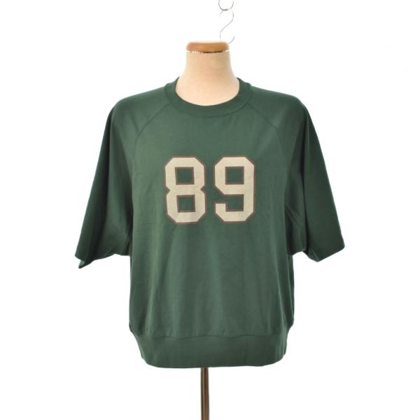 ミューニック Munich Tシャツ カットソー 半袖 リブ フロントプリント OS 緑 グリーン 茶 ブラウン 白 ホワイト MN221U51 ■FF 【ブランド】ミューニック Munich【表記サイズ】OS【実寸サイズ】身幅：約57cm...