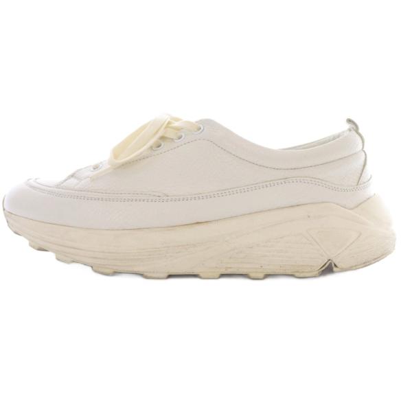 ヨーク YOAK LORRY CA スニーカー レザー 40 クリーム /SR メンズ【表記サイズ】40（約25-26cm）【実寸サイズ】最大幅：11cm　アウトソール：30cm　　【素材】レザー【色】クリーム【状態】この商品には下記のよう...