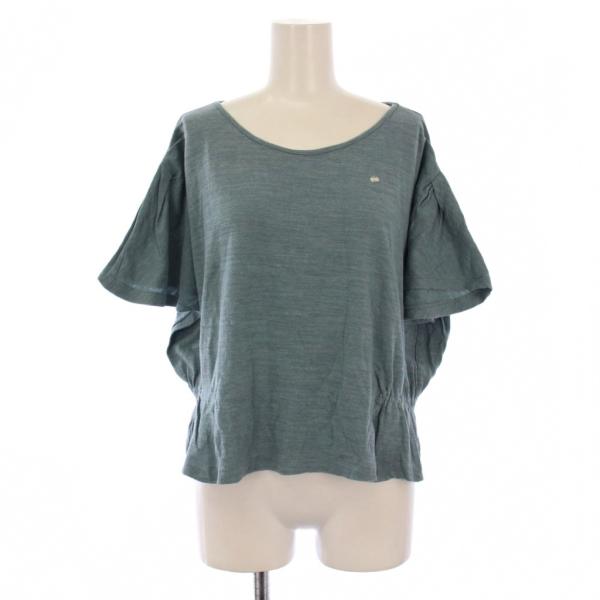 ミナペルホネン mina perhonen cirrus カットソー 半袖 蝶刺繍 36 青 qs8332 /BM レディース【ブランド】ミナペルホネン mina perhonen【表記サイズ】36【実寸サイズ】身幅：61cm　着丈：50c...