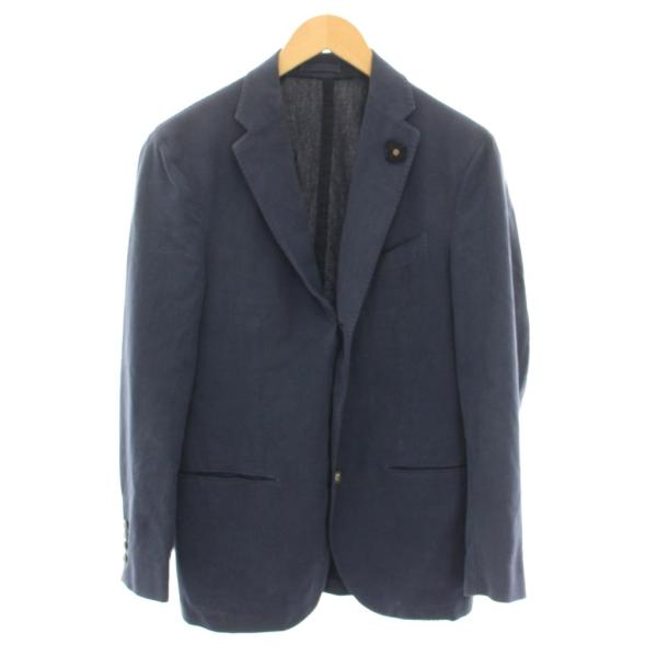 ラルディーニ LARDINI テーラードジャケット シングル ラペルピン付き 46 紺 ネイビー 318AMQ16 /YT メンズ【ブランド】ラルディーニ LARDINI【表記サイズ】46【実寸サイズ】肩幅：約43cm　身幅：約49cm　着...