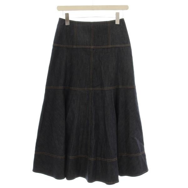 アナイ ANAYI 21SS デニム フレアスカート ロング スカート 36 インディゴ 102117-11-200-66-360【ブランド】アナイ ANAYI【表記サイズ】36【実寸サイズ】ウエスト：65cm　ヒップ：82cm　スカート丈...